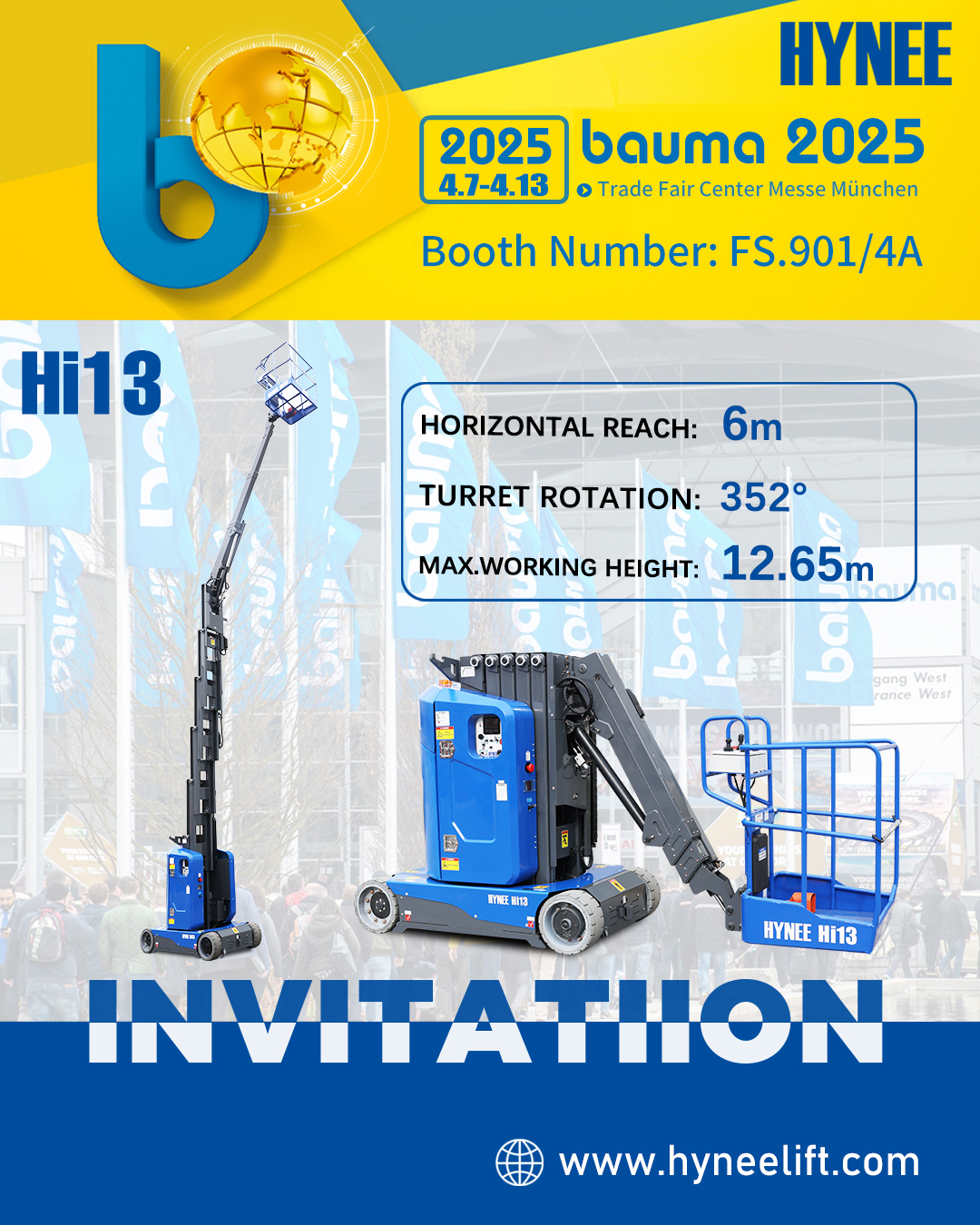 HYNEE's Stellar Debut at Bauma 2025: Revolutionizing Vertical Work ...